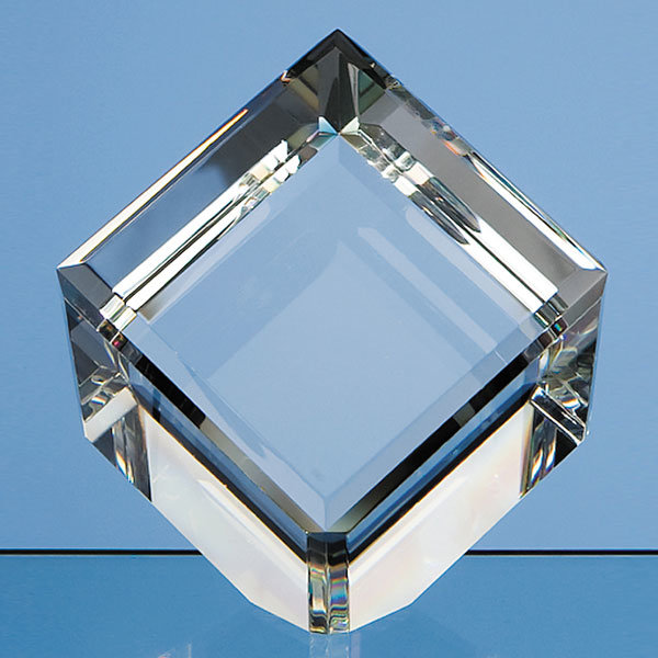 Crystal Bevel Edged Cube - EFX Crystal Bevel Edged Cube - EFX