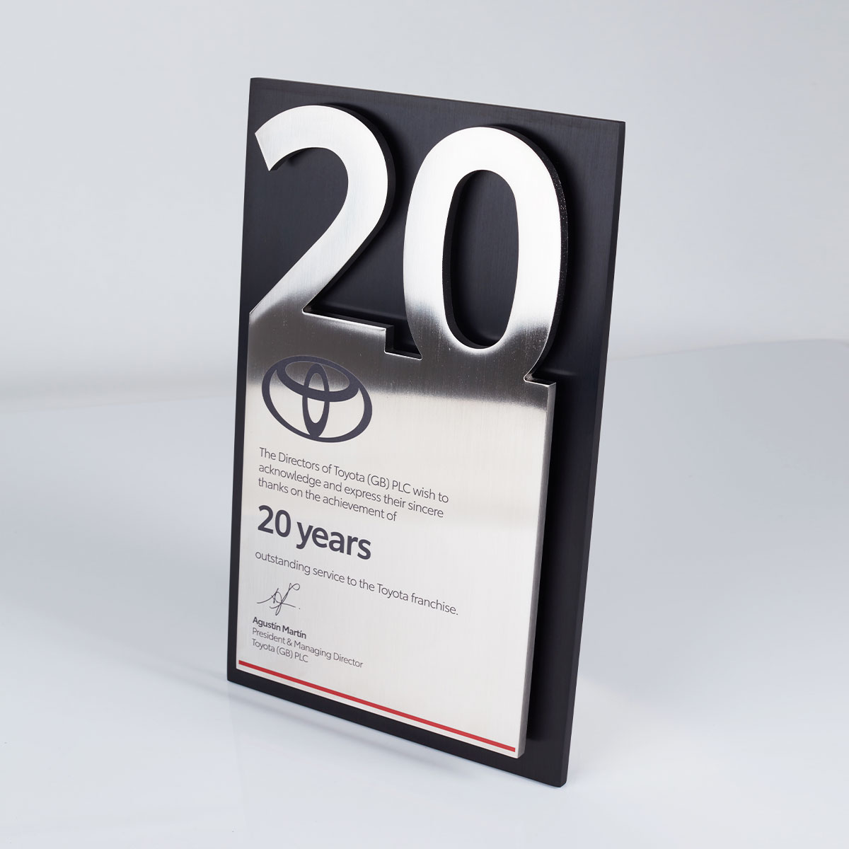 Toyota Long Service Plaque - EFX