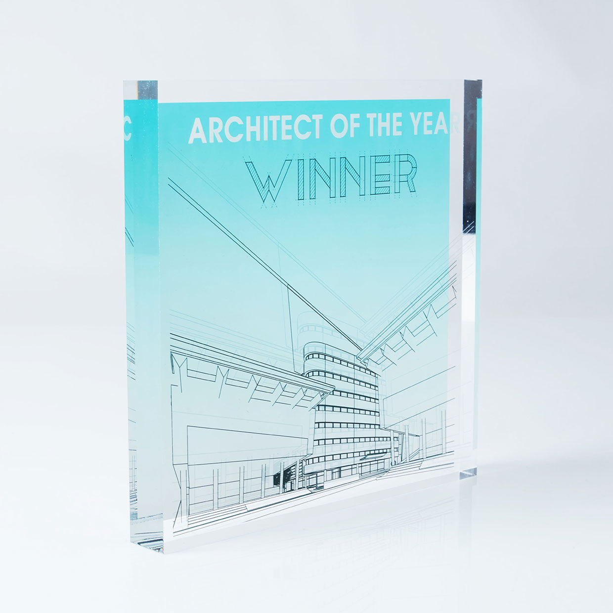 Square Recycled Acrylic Award - EFX